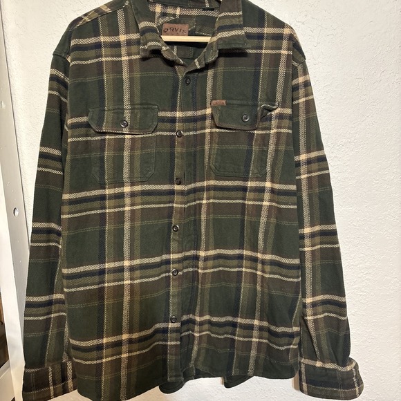 Orvis | Jackets & Coats | Orvis Mens Flannel Shacket Size Xxl Olive ...